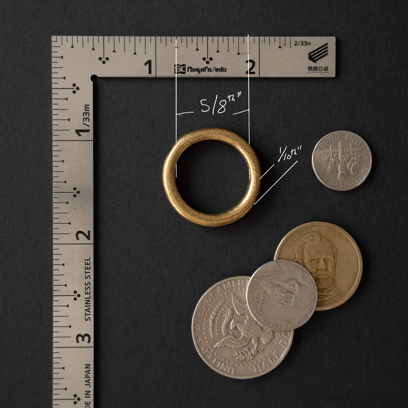Solid Brass Ring: Cast – Oldis Foundry